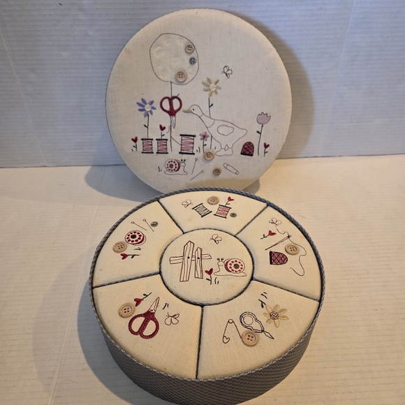 Handmade | Storage & Organization | Vintage Embroidered Sewing Box ...